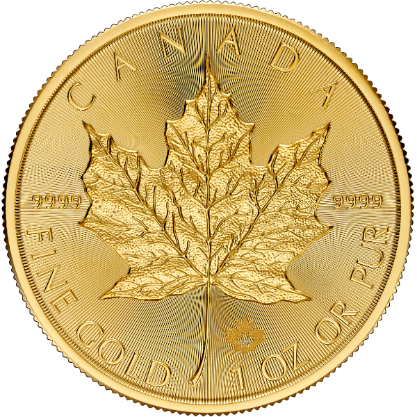 Gold Maple Leaf 2026 | Buy 1 troy ounce pure gold coin